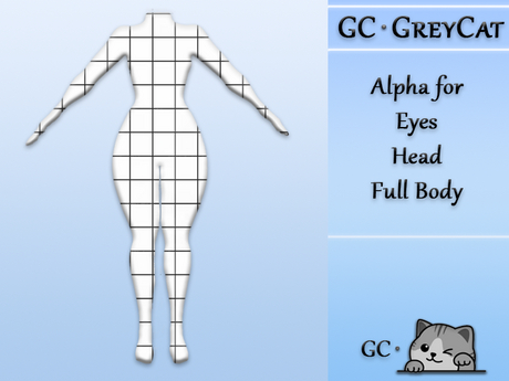 Second Life Marketplace - Body Alpha, Head Alpha and Eye alpha